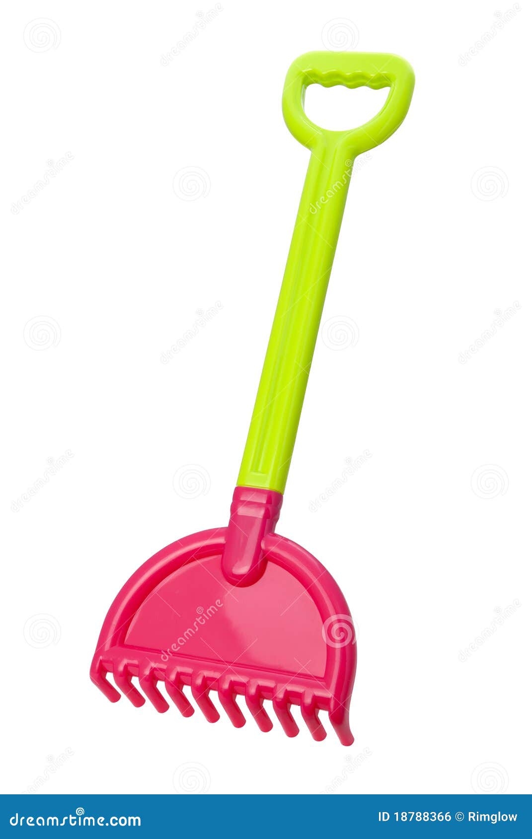 Toy Beach Rake (clipping Path) Royalty Free Stock Image - Image: 18788366