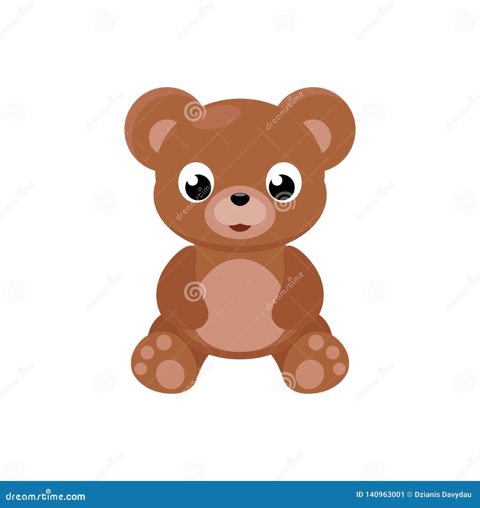 Toy bear icon stock vector. Illustration of childhood - 140963001