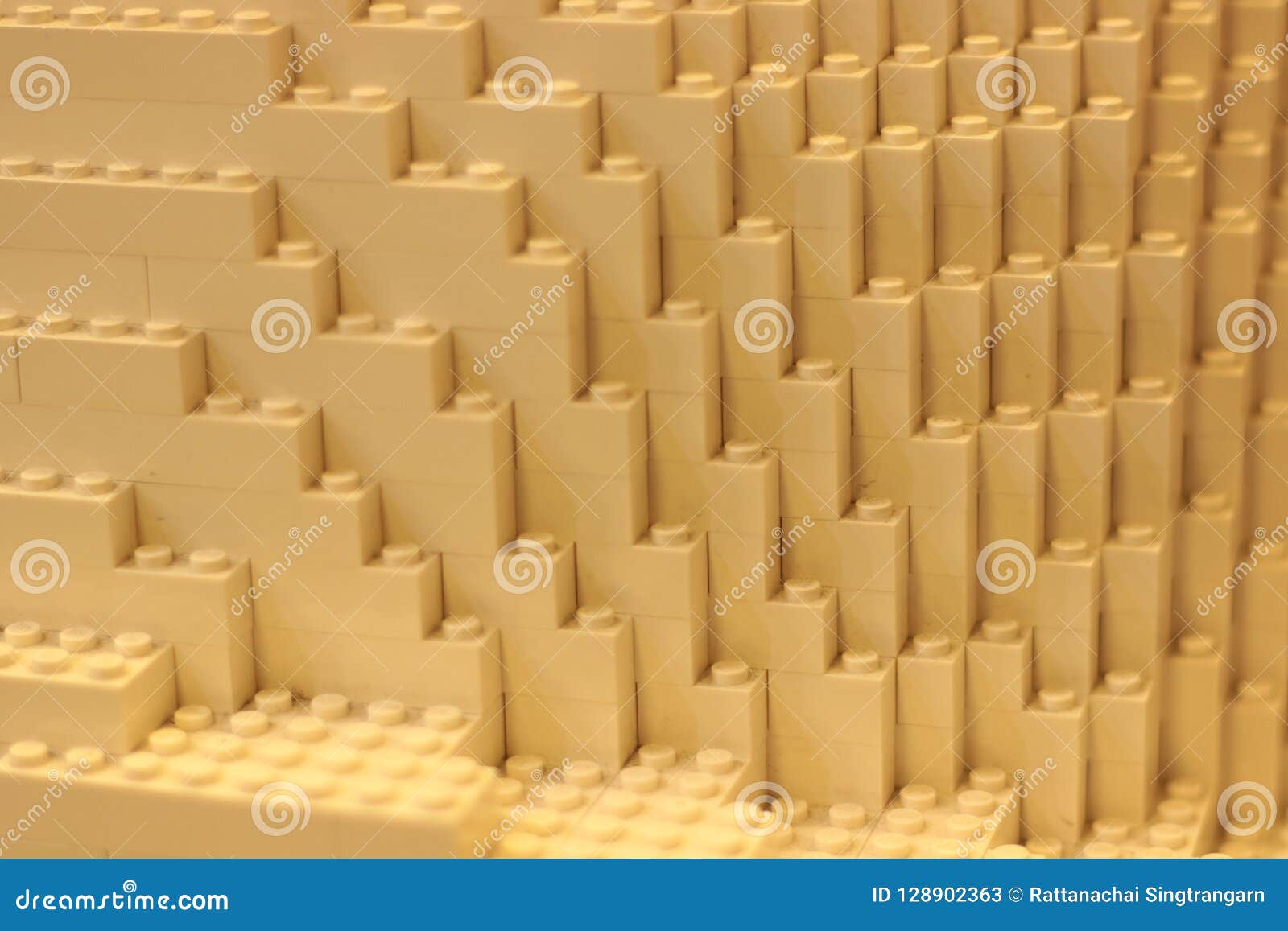 Toy block brick tower editorial stock photo. Image of close - 128902363