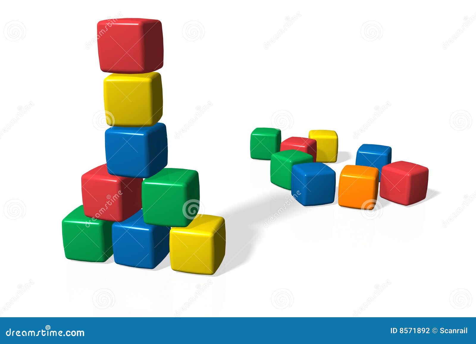 Toy blocks stock illustration. Illustration of multiple - 8571892