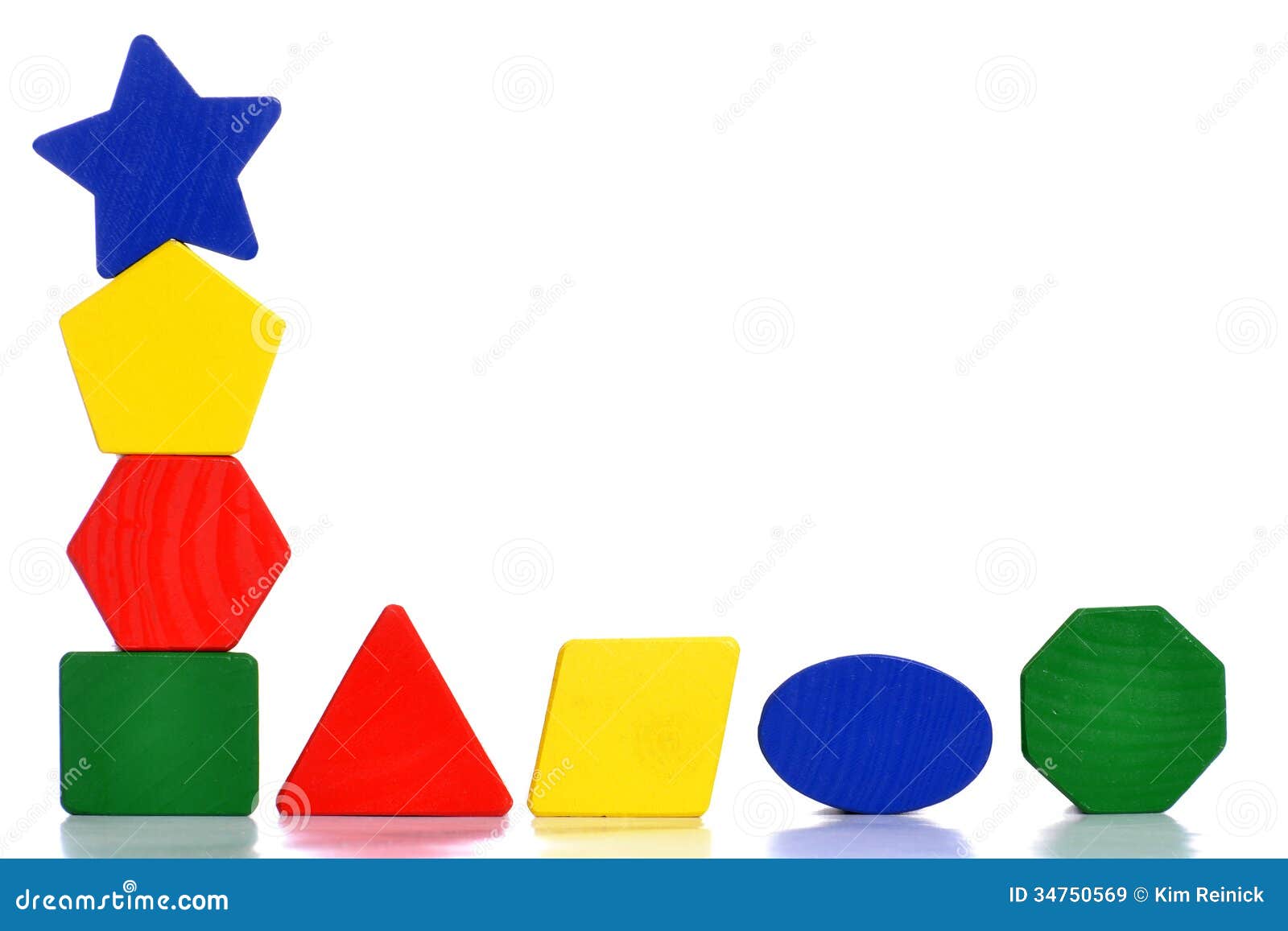 Toy Blocks shapes stock image. Image of primary, green - 34750569