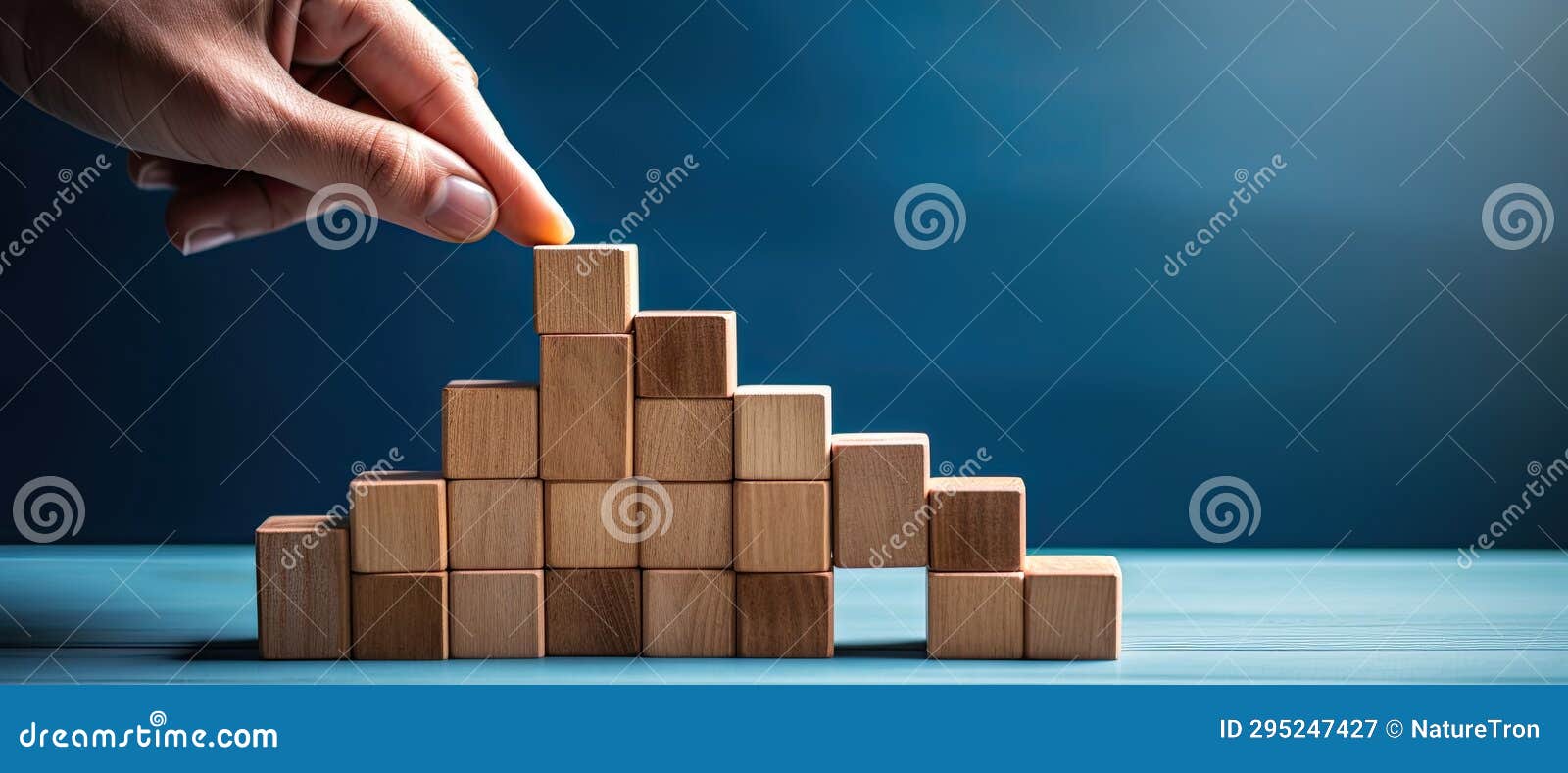 Toy Blocks Hand Holding Blocks Stock Illustration - Illustration of ...
