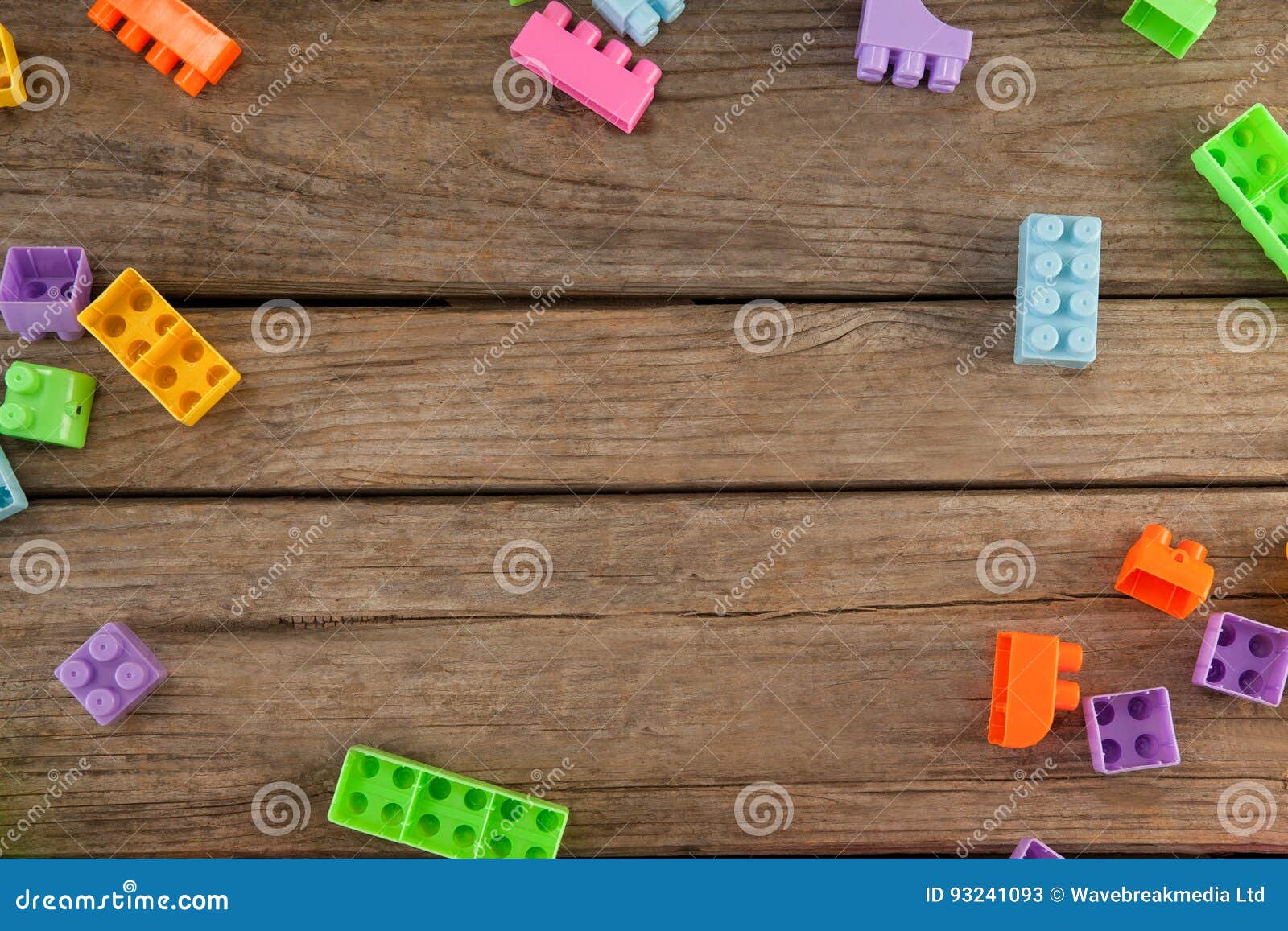 Toy blocks on table stock image. Image of plastic, indoors - 93241093
