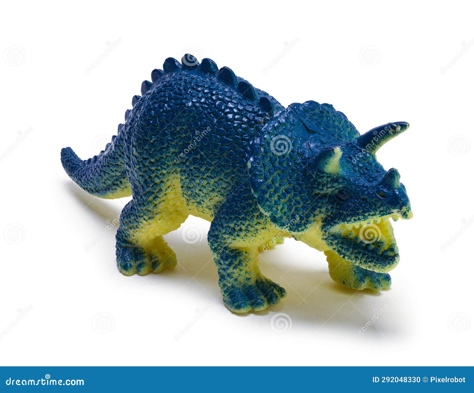 Blue Toy Dinosaur Jurassic Period Spinosaurus Raptor With Big Teeth ...
