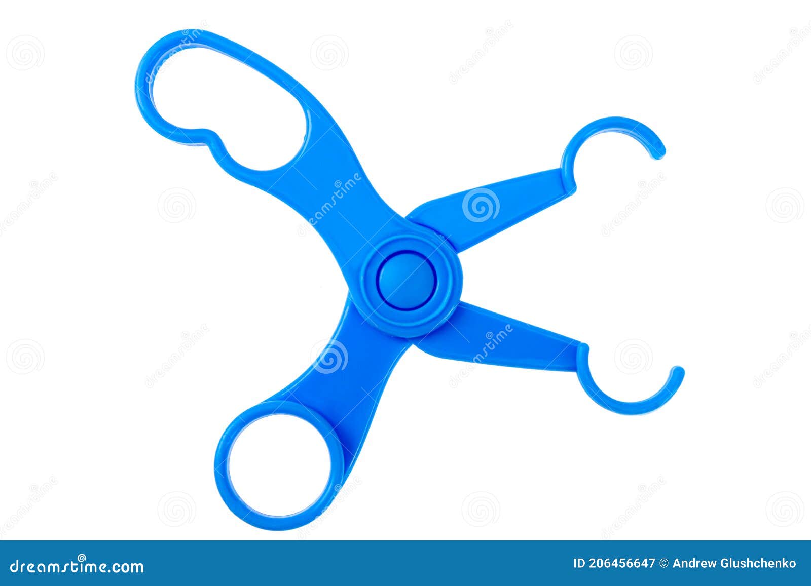 Toy Blue Medical Forceps. on a White Background, Isolated Stock Image ...