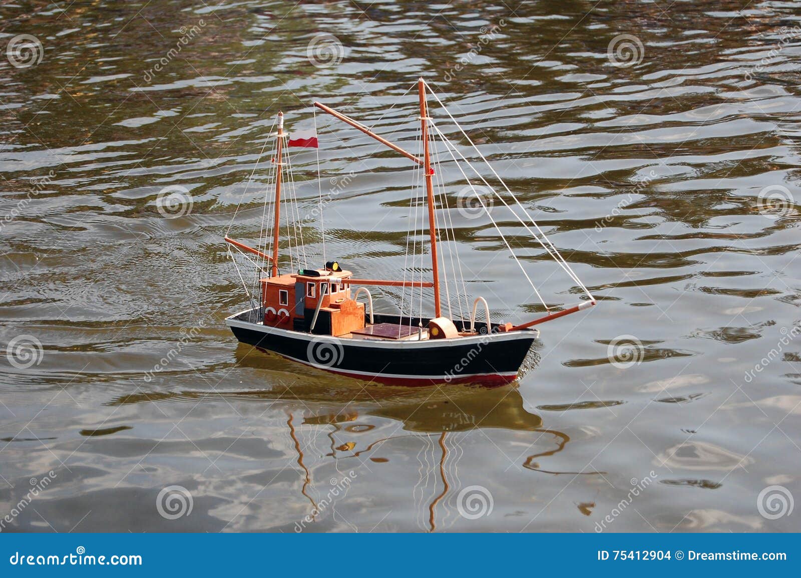 Toy boat stock photo. Image of import, sailing, international - 75412904