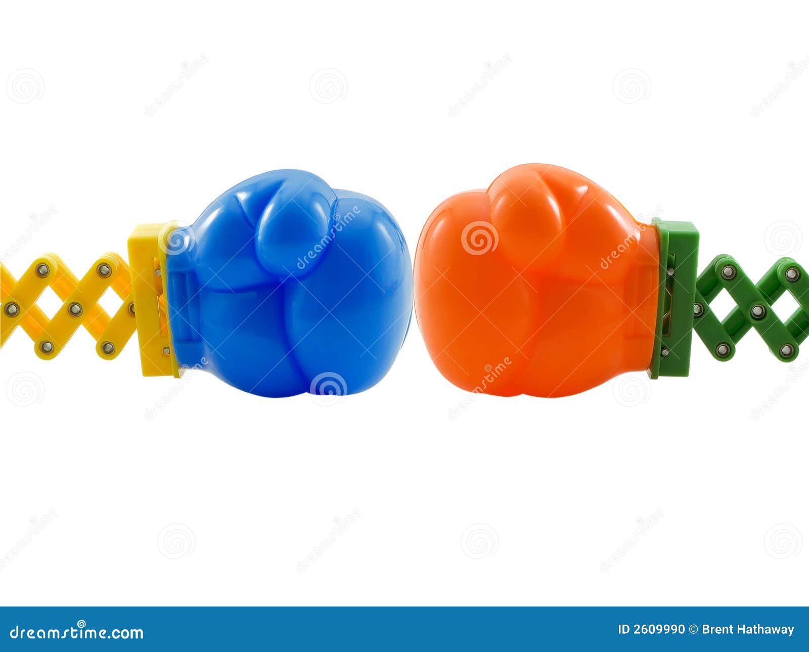 Toy Boxing Gloves stock photo. Image of orange, hand, extended - 2609990