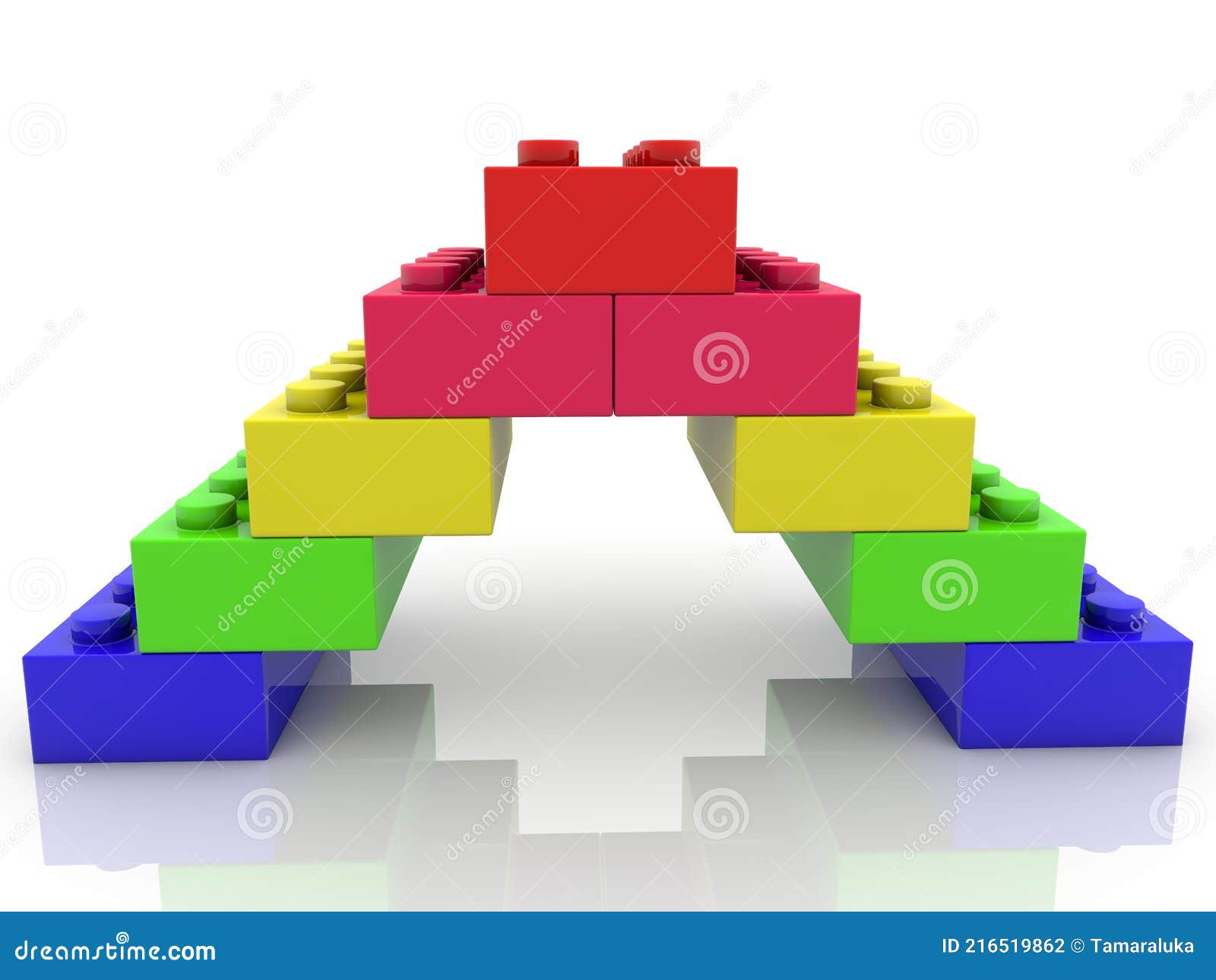 Pyramid Of White Cube Blocks Royalty-Free Illustration | CartoonDealer ...