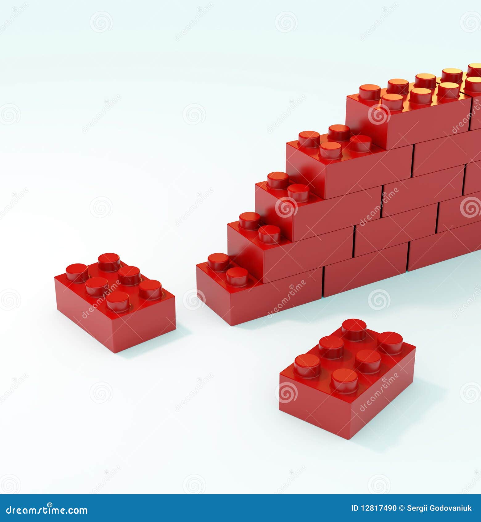 Toy brick wall stock illustration. Illustration of backgrounds - 12817490