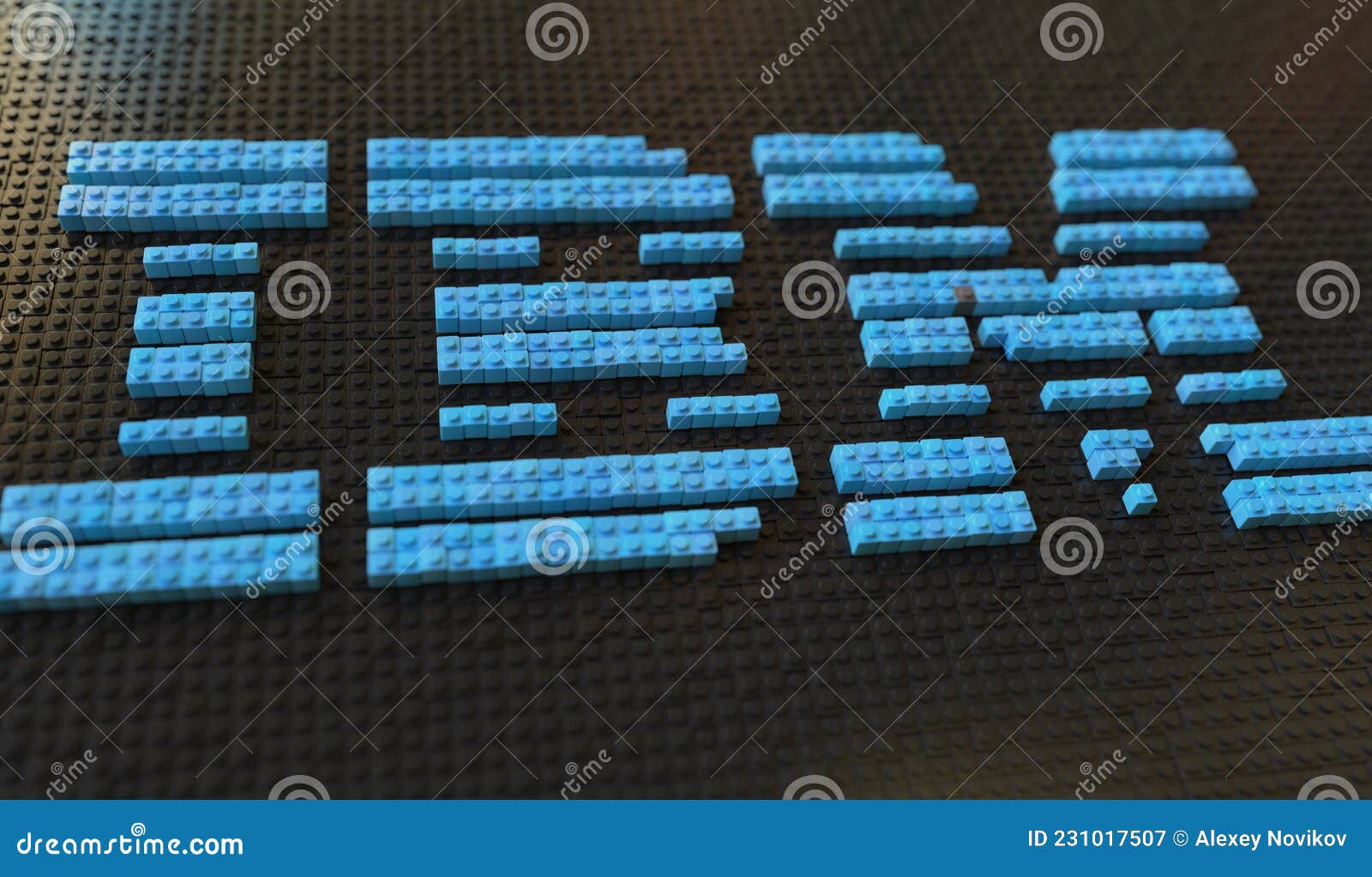 Toy Bricks Compose Logo of IBM. Editorial Conceptual 3d Rendering ...