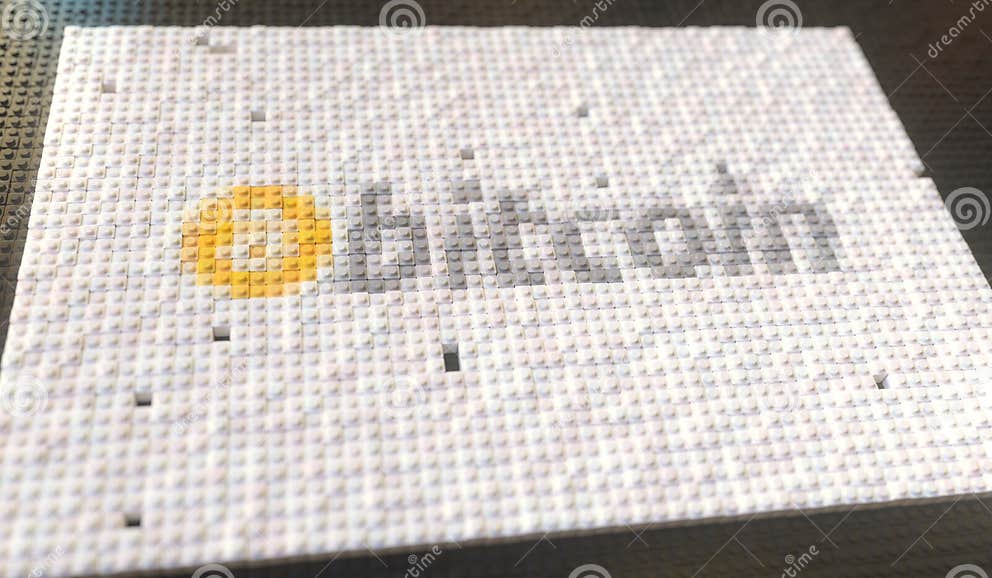 Toy Bricks Form Bitcoin Logo, Conceptual 3d Rendering Stock ...