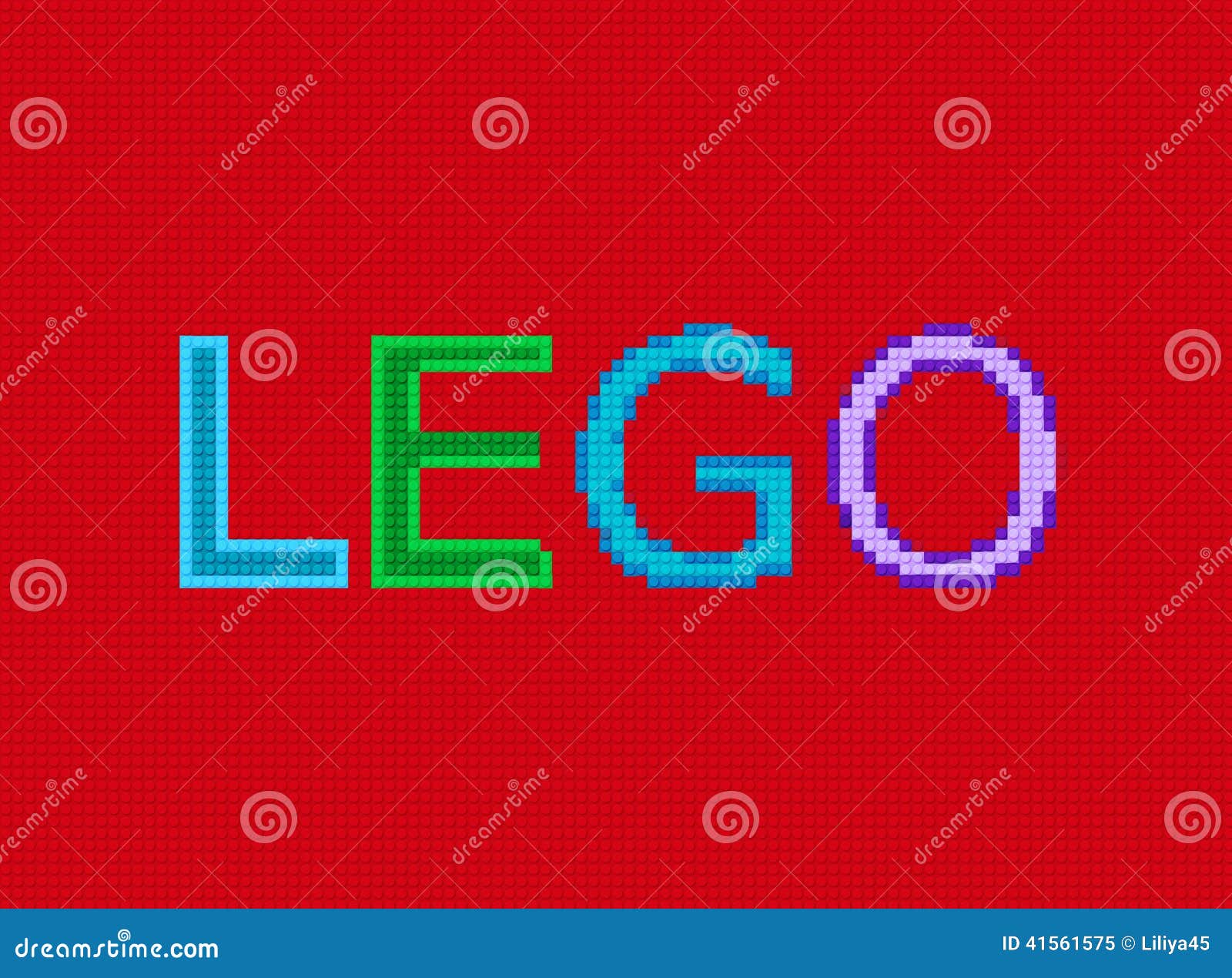 Toy Bricks Lego Text Effect Illustration Stock - Illustration du pièce ...