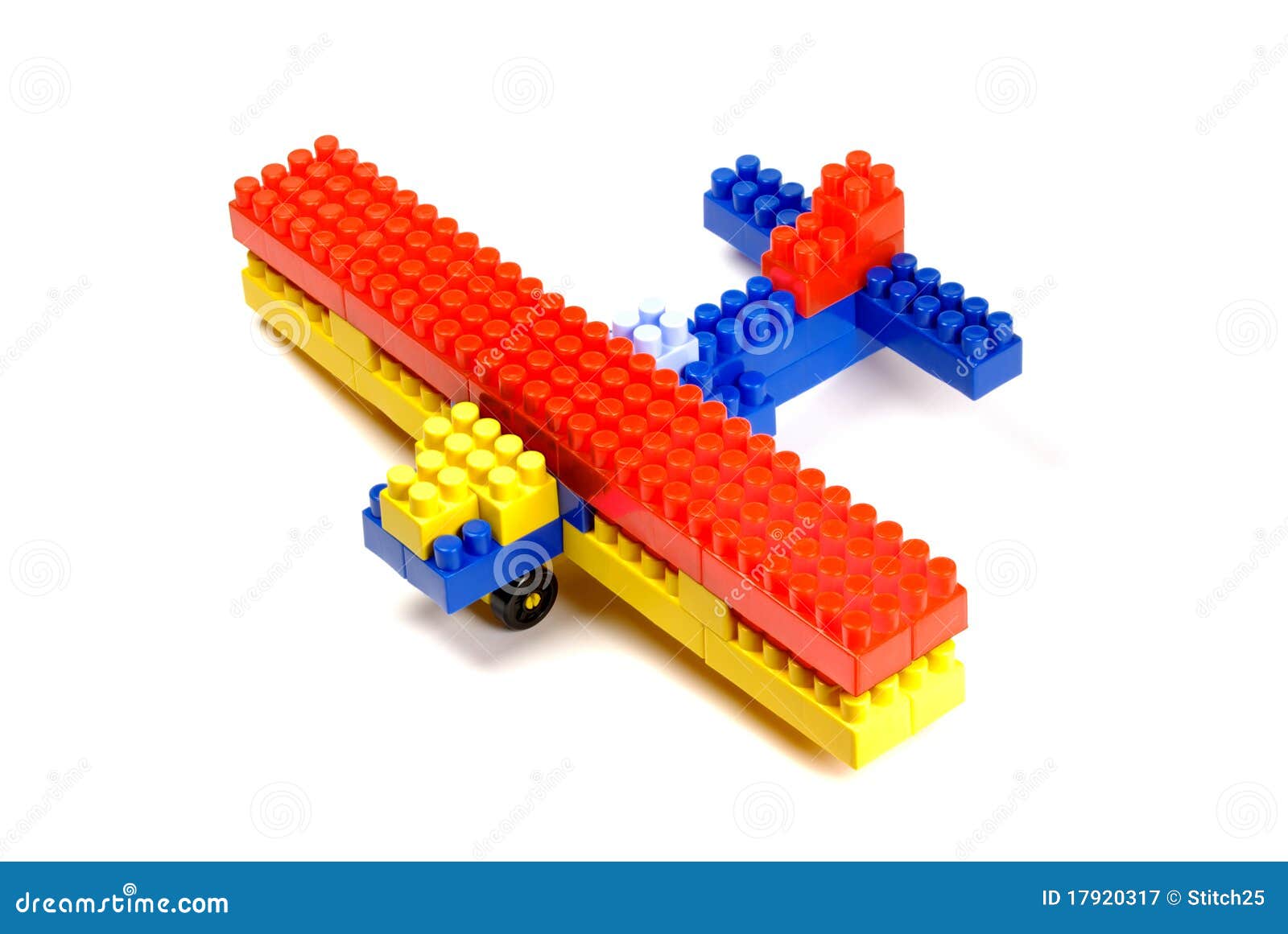 Toy Building Blocks - an Aeroplane Stock Image - Image of connect ...