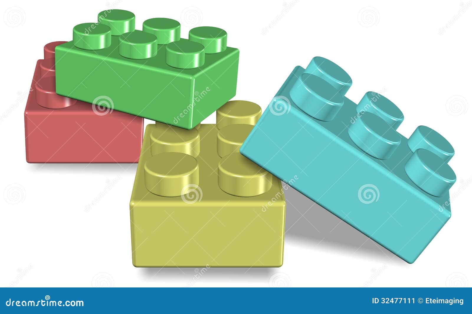 Toy building blocks stock illustration. Illustration of object - 32477111