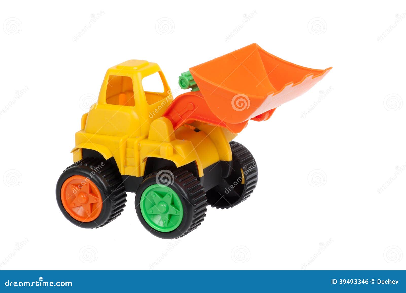 Toy, bulldozer isolated stock photo. Image of studio - 39493346