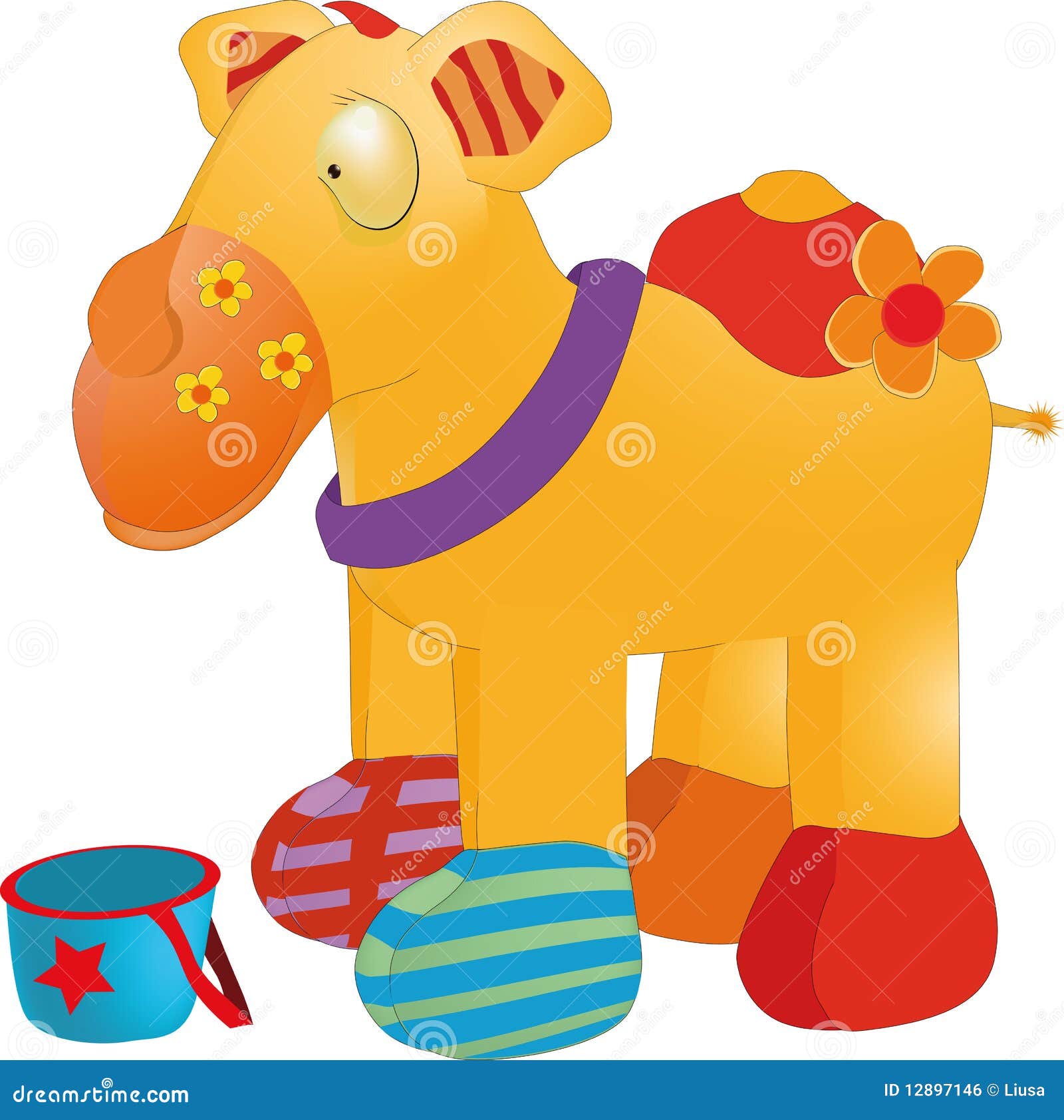 Toy camel stock vector. Illustration of camel, collar - 12897146
