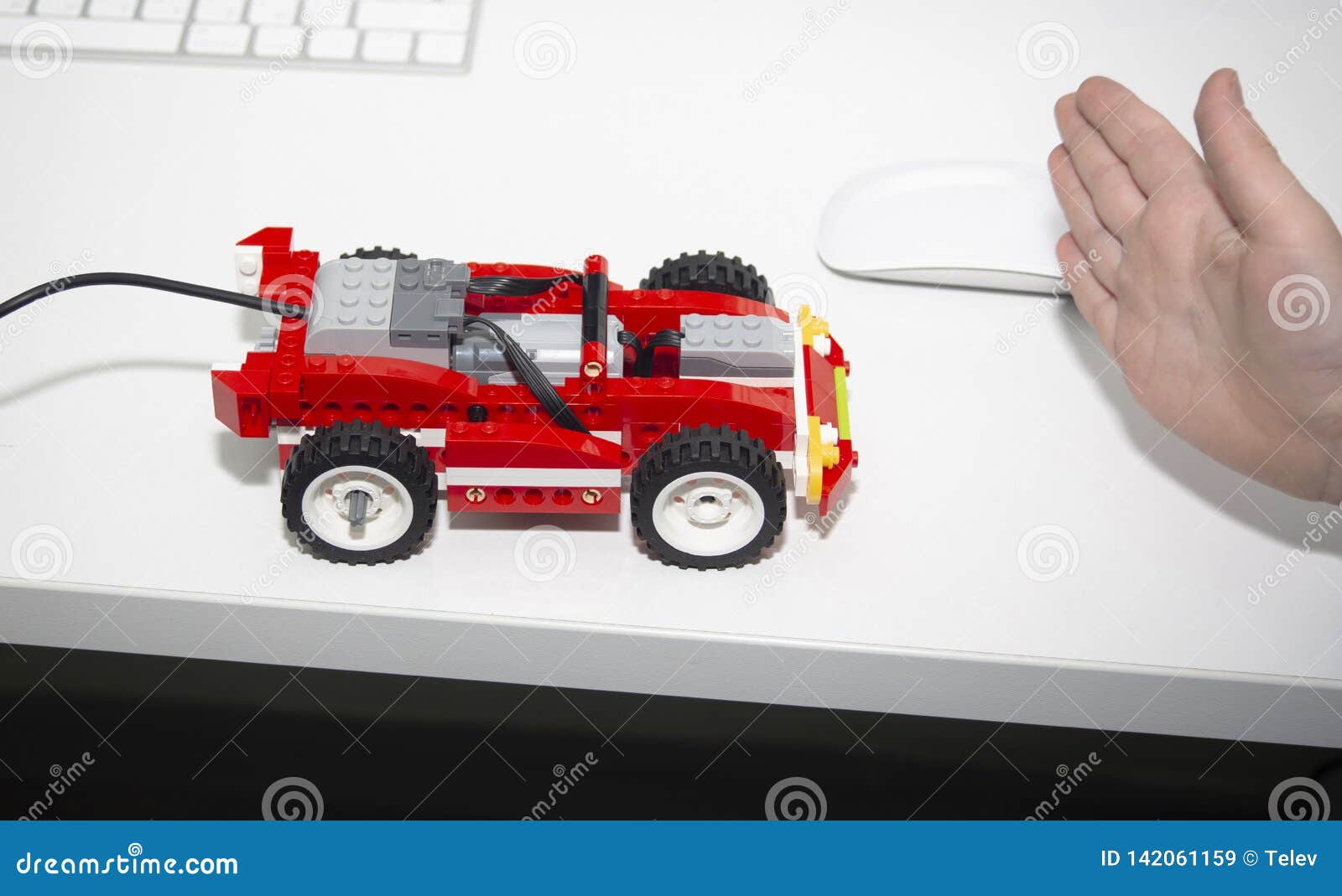 Toy Car Assembled from Designer Stock Image - Image of engineering ...