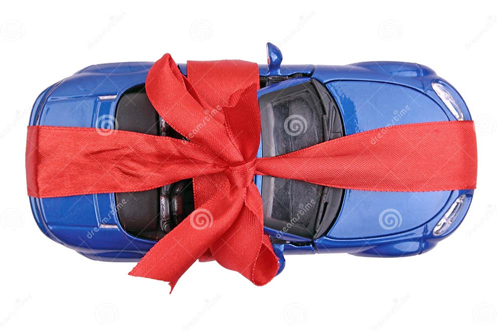Toy car gift stock image. Image of present, automobile - 23682739