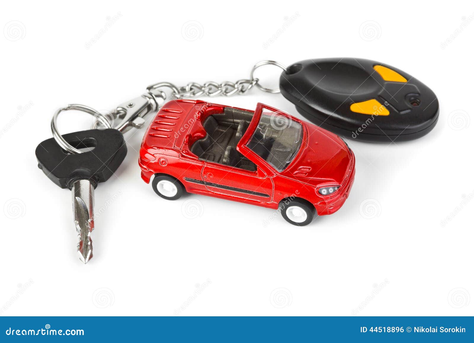 Toy car and keys stock photo. Image of rent, locking - 44518896