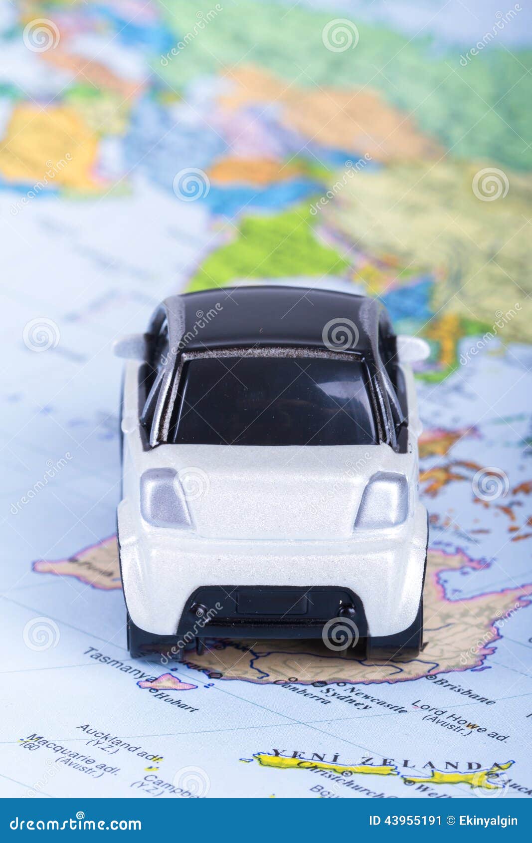 Toy Car on Map stock image. Image of hobby, industrial - 43955191