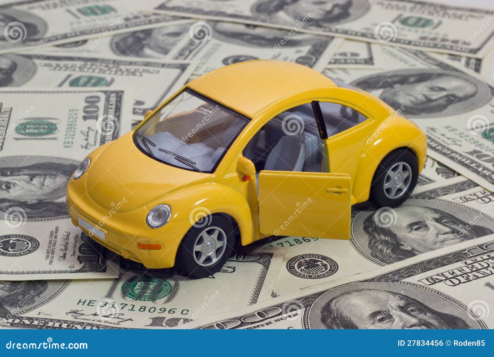 Toy car and money stock photo. Image of lights, wealth - 27834456