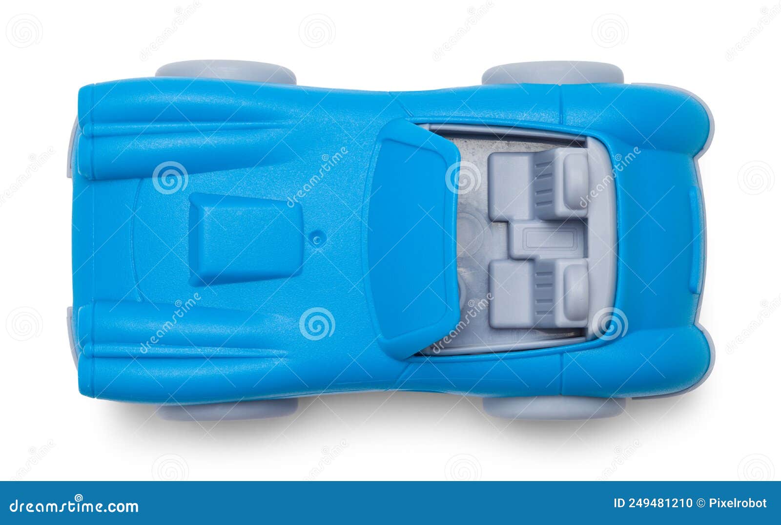 Toy Car Top View stock photo. Image of gray, wheels - 249481210