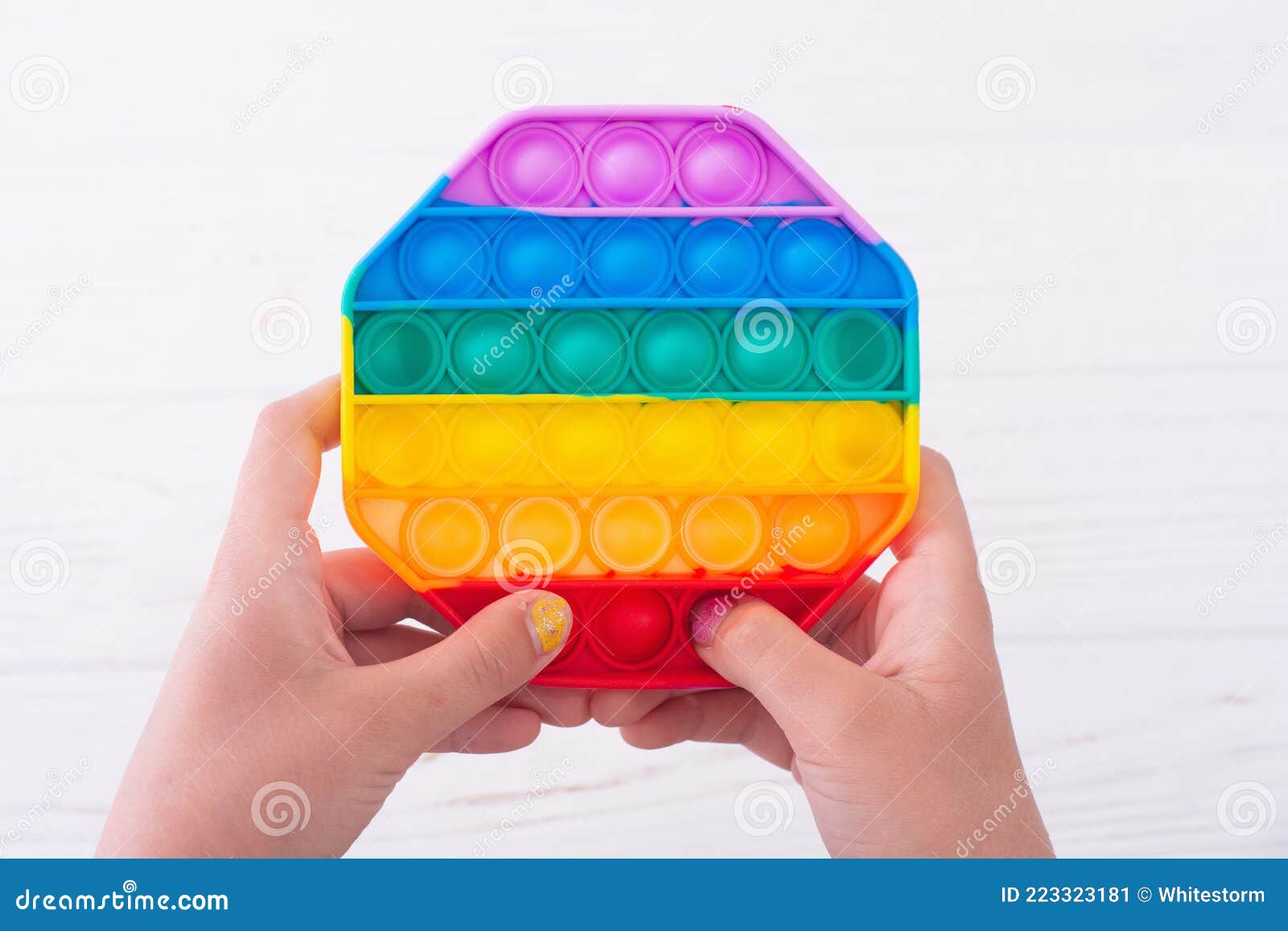 Toy for Child Relaxation - Pop it Stock Image - Image of colorful ...