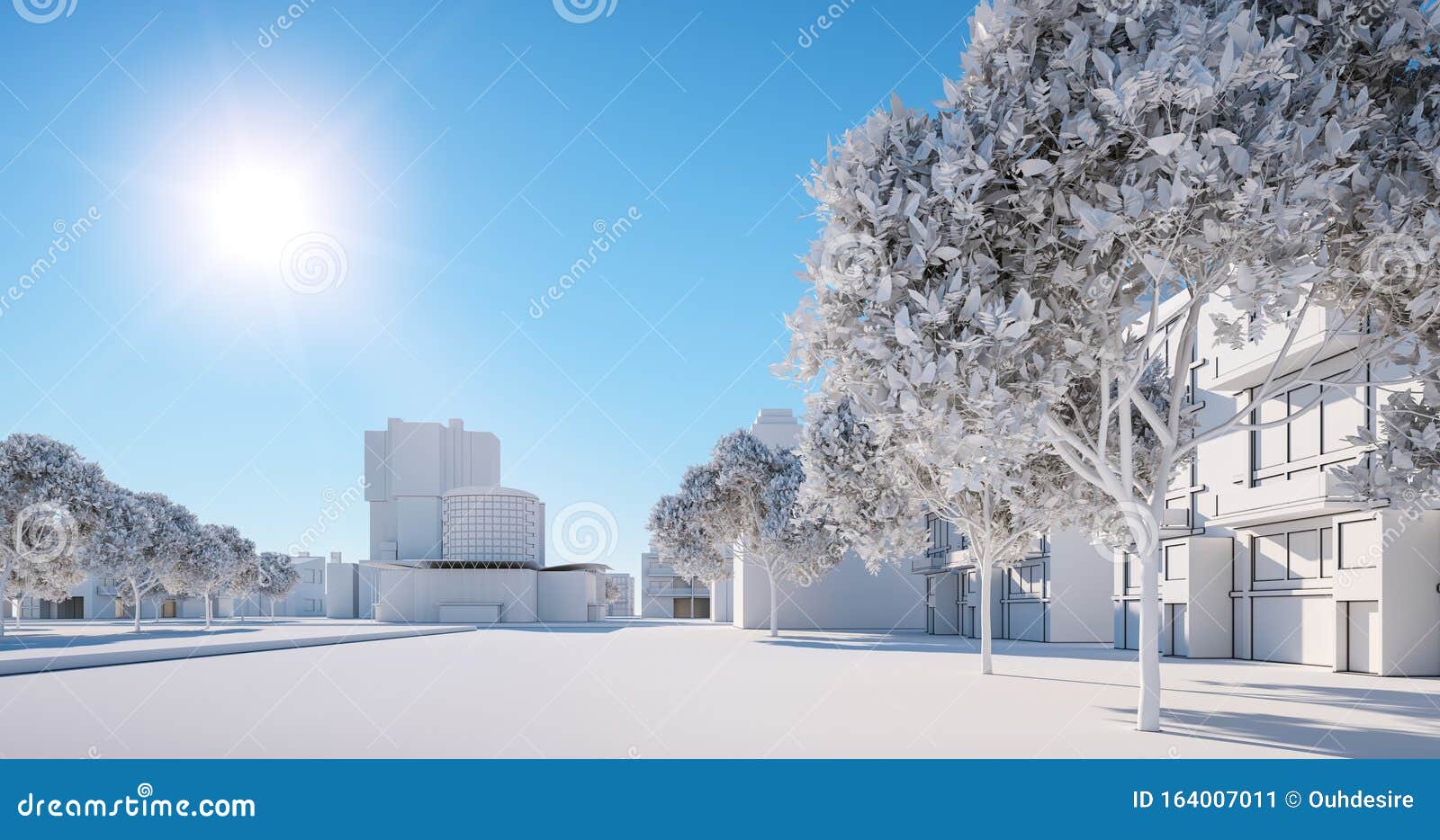 Toy City Model, Regular Street View. Stock Illustration - Illustration ...