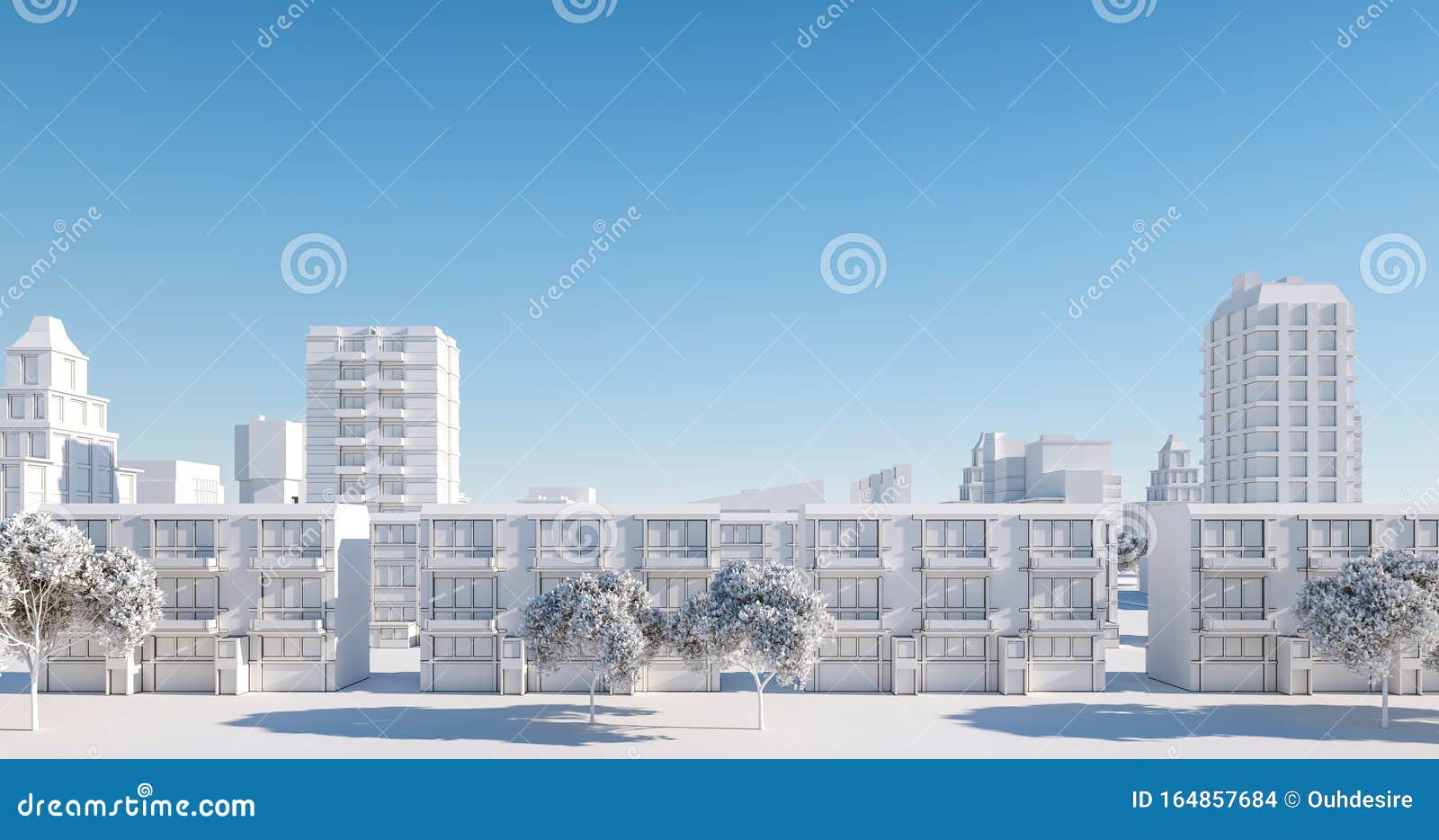 Toy City Model, Regular Street View. Stock Illustration - Illustration ...