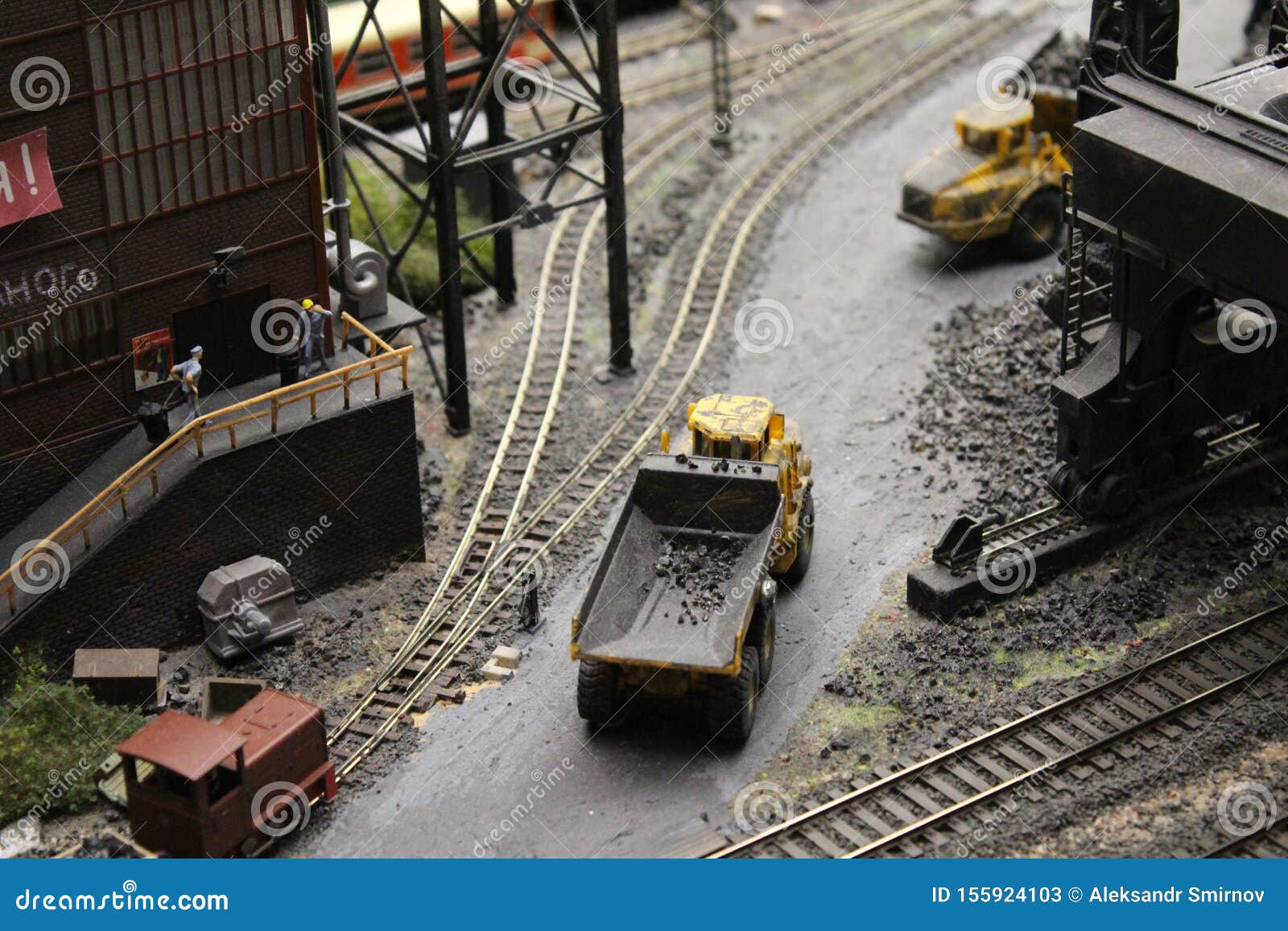 Toy City in a Small Size, Very Beautiful Stock Image - Image of model ...