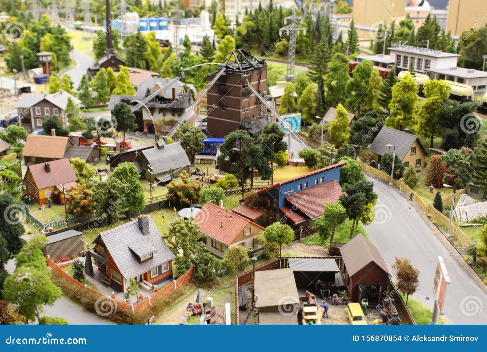 Toy City in a Small Size, Very Beautiful Editorial Stock Image - Image ...