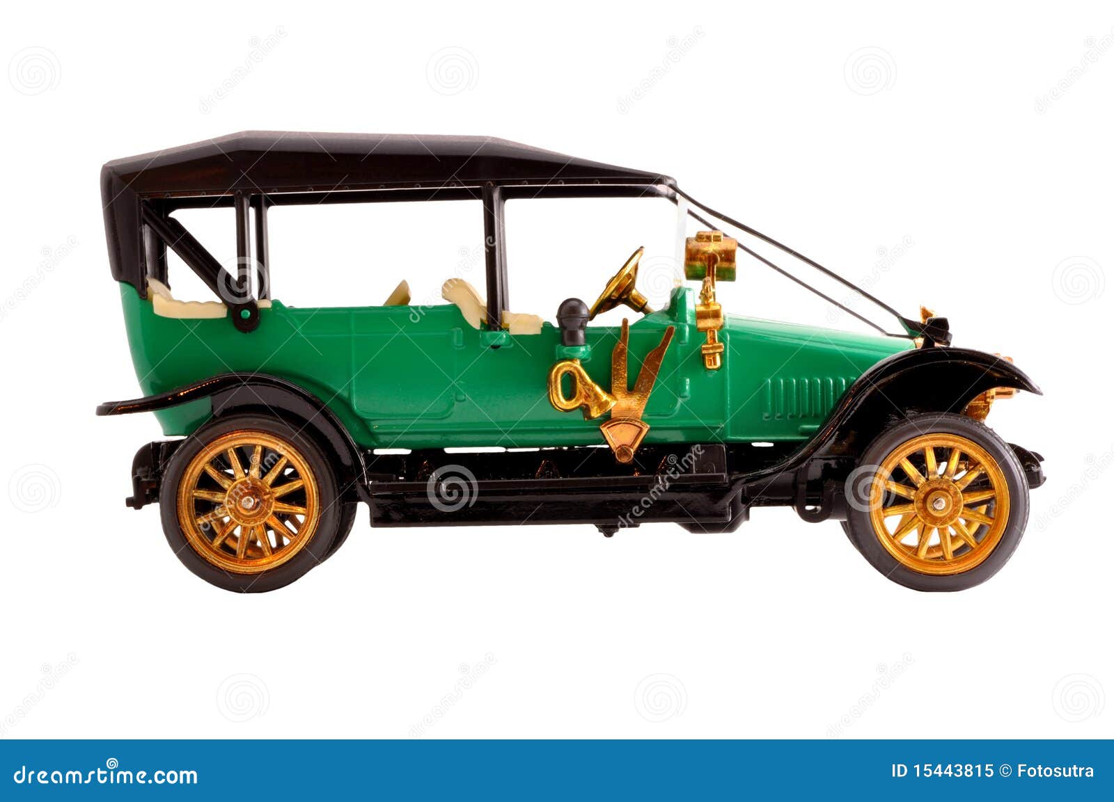 Toy Collection Scale Model Ancient Green Car Stock Image - Image of ...