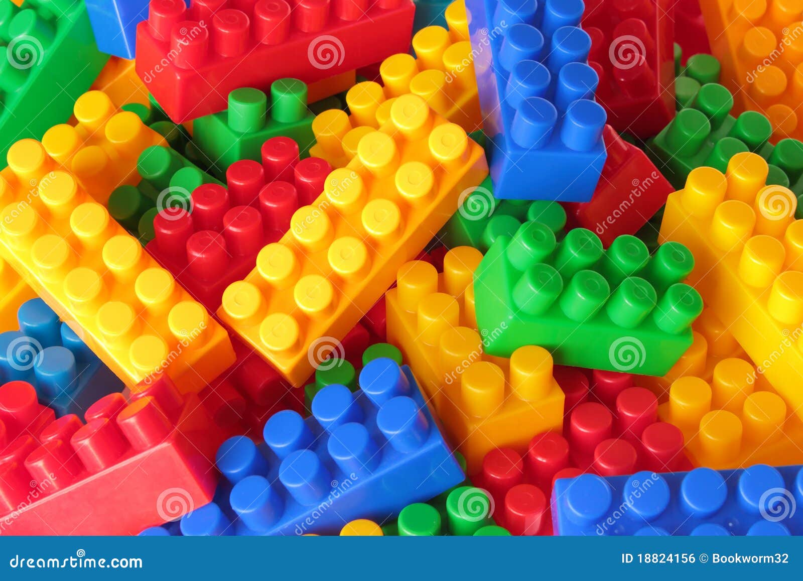Toy Color Bricks Background Stock Photo - Image of learning, design ...