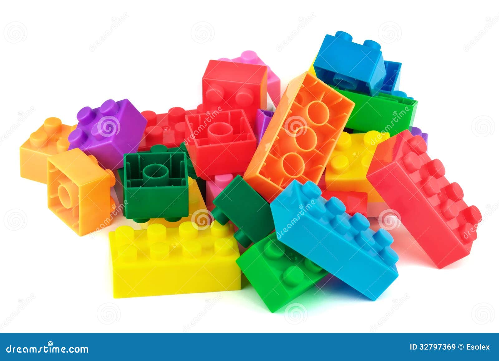 Toy Colorful Plastic Blocks Stock Image - Image of color, game: 32797369