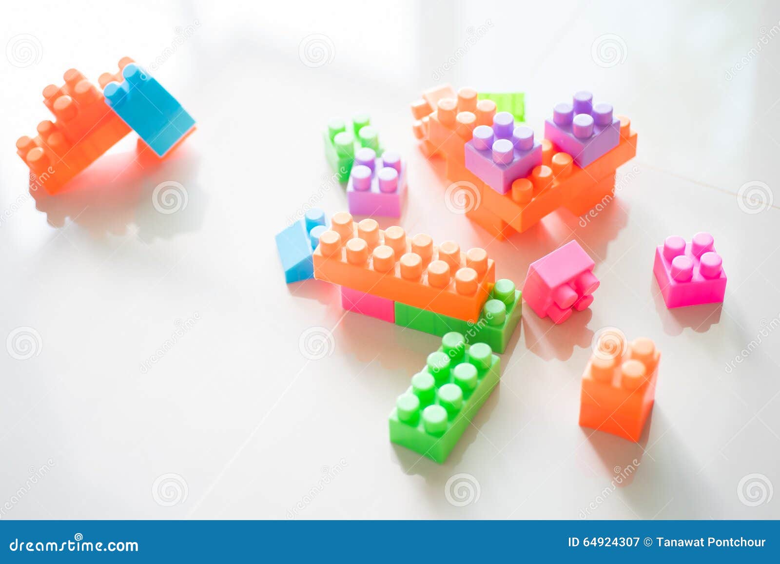 Toy Construction Brick Blocks Stock Image - Image of learn, build: 64924307