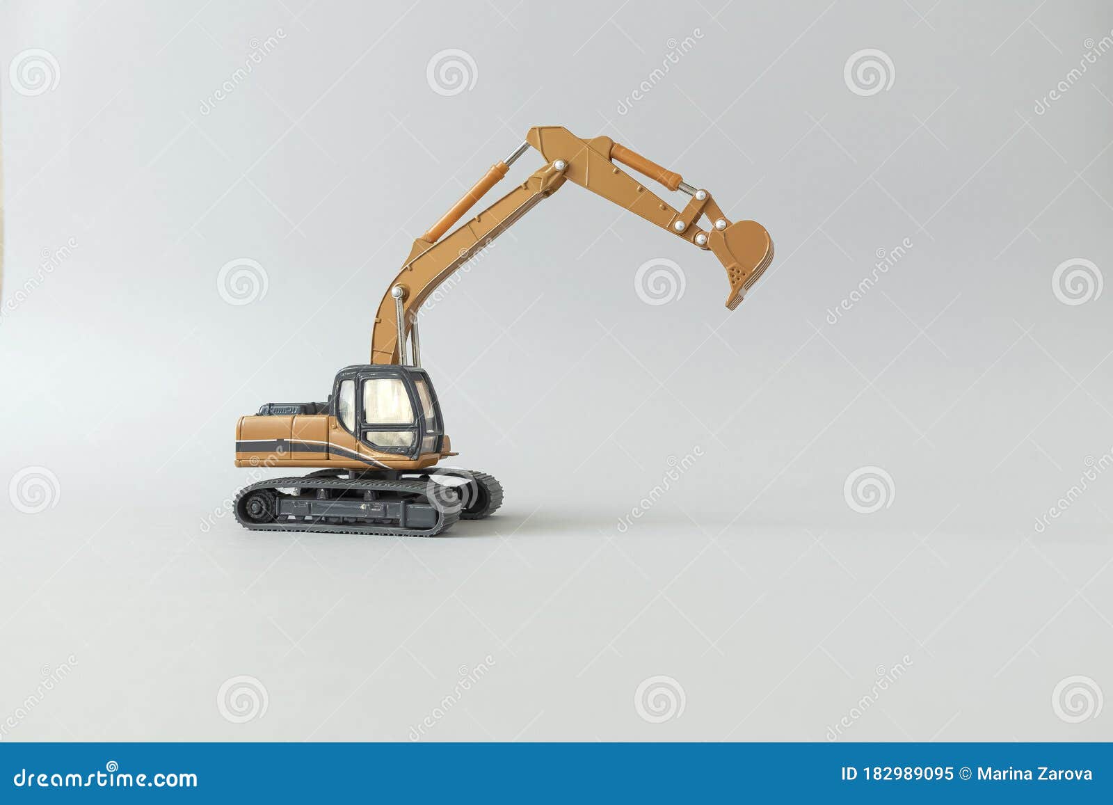 Toy Construction Machinery Ready for Work Stock Image - Image of ...