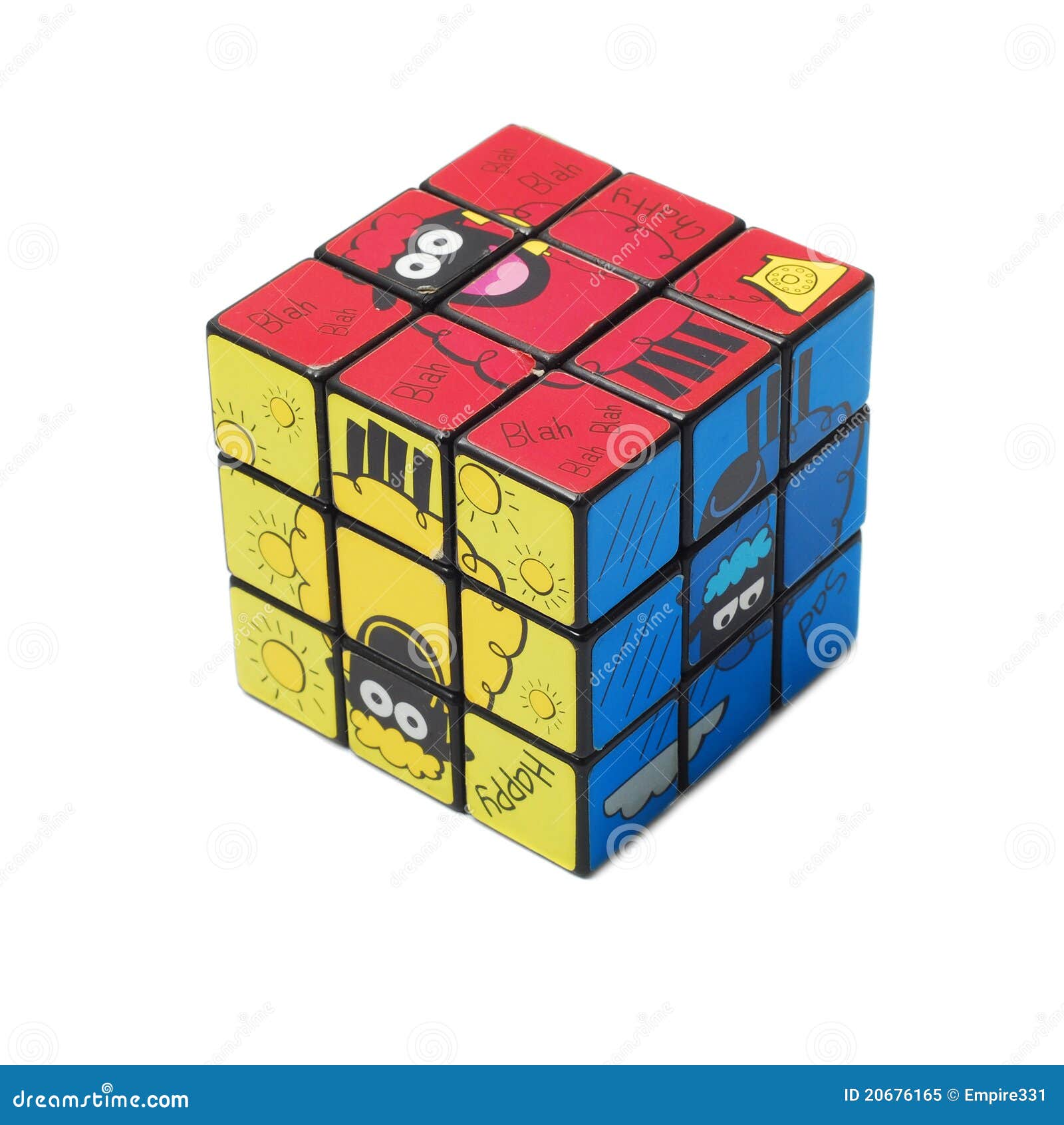 Toy cube editorial image. Image of logic, yellow, cube - 20676165