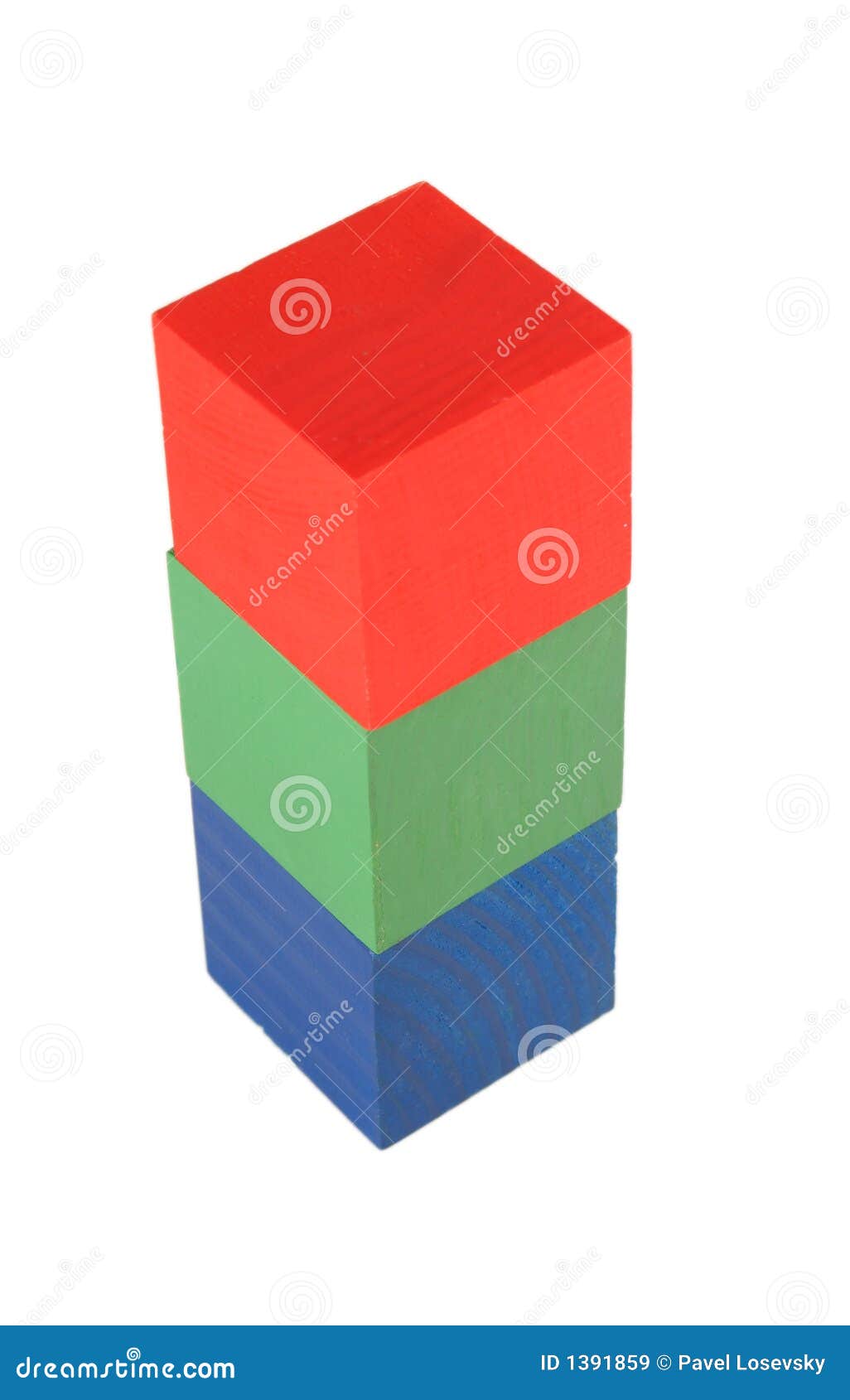 Toy cube tower stock image. Image of object, forms, foundation - 1391859