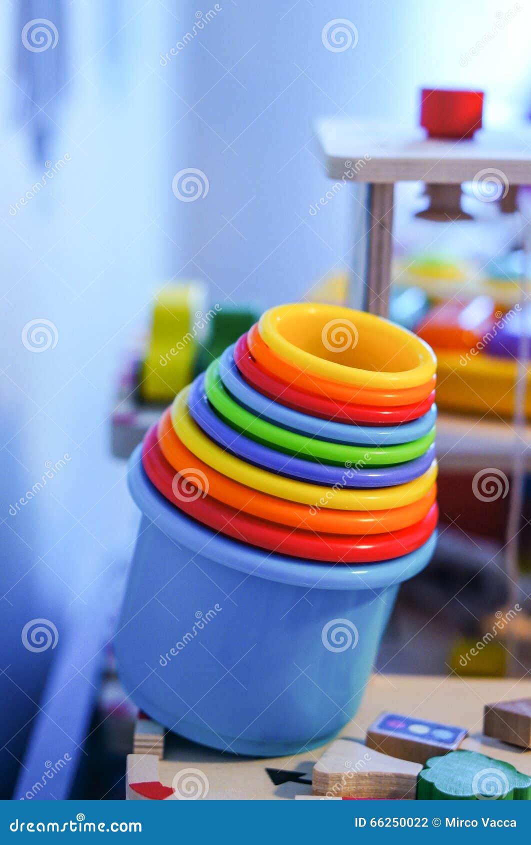 Toy cups stock photo. Image of toys, cups, blue, colorful - 66250022