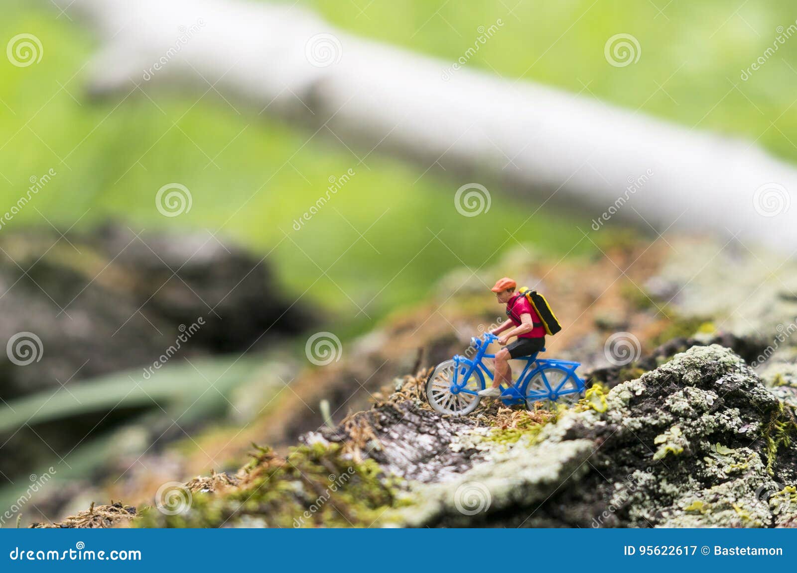 Toy Cyclist Ecotourism Concept Stock Image - Image of human, active ...