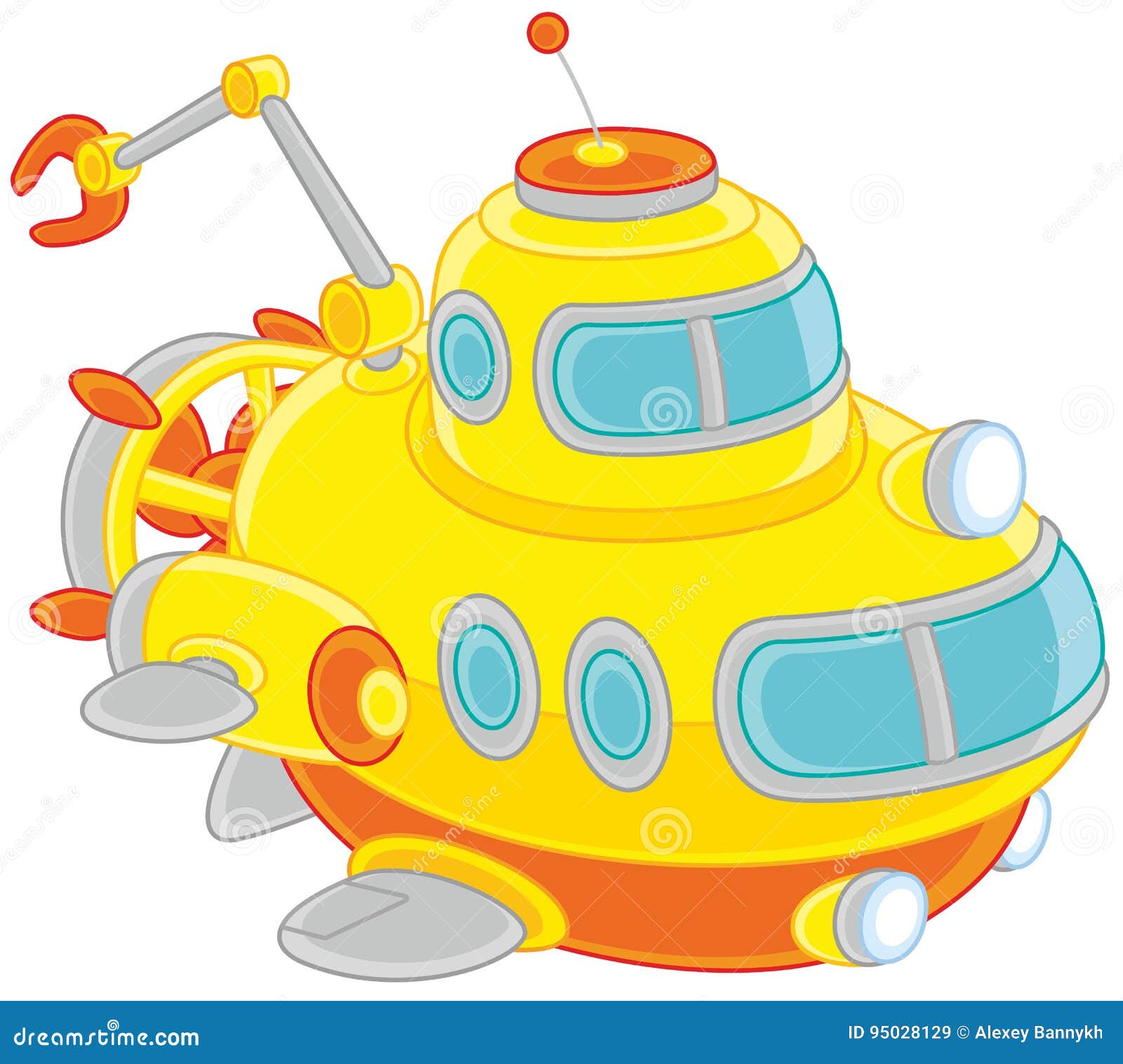 Toy deepsea Submarine stock vector. Illustration of deepsea - 95028129