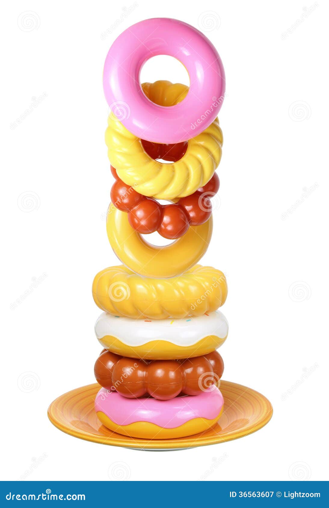 Toy Doughnuts stock image. Image of still, cutout, play - 36563607