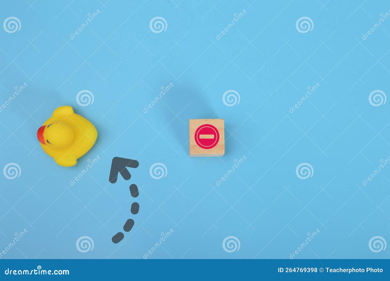 Toy Duck Back Turned with No Entry Symbol Stock Photo - Image of alert ...