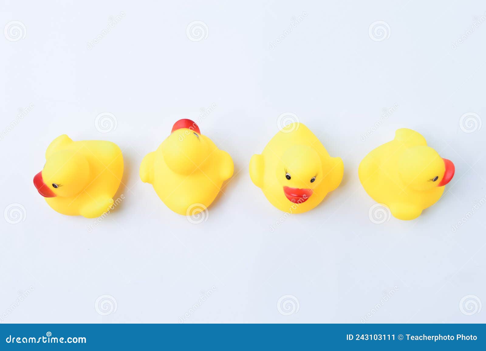 Toy Ducks Heading with Different Directions. Business Innovation ...
