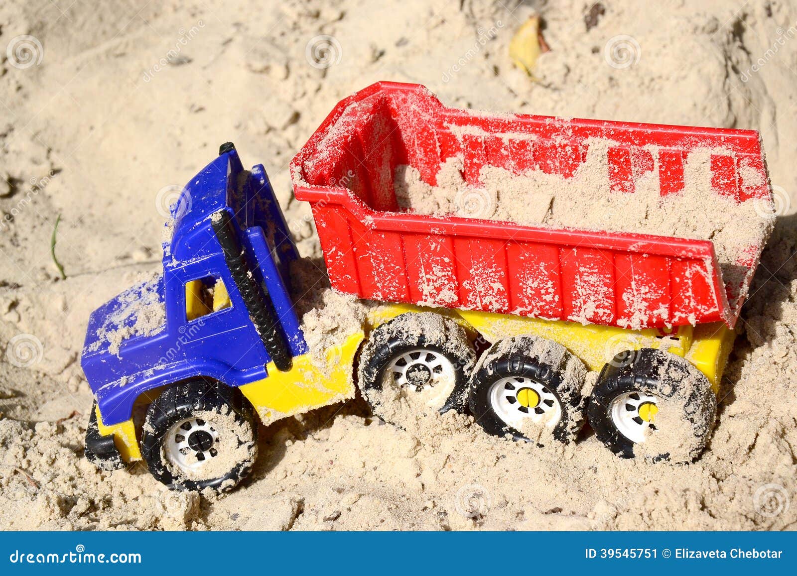 Toy dump truck stock image. Image of dumper, toys, work - 39545751