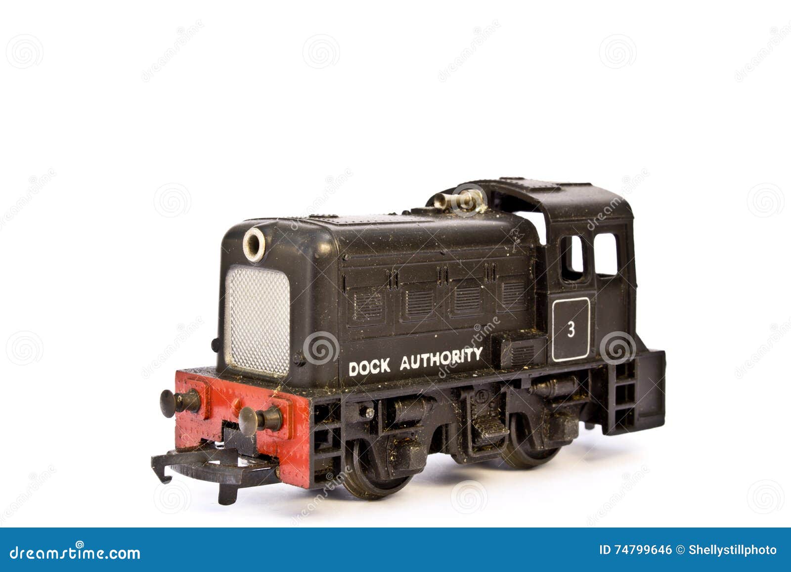 Toy Electric Model Train on White Background Stock Photo - Image of ...