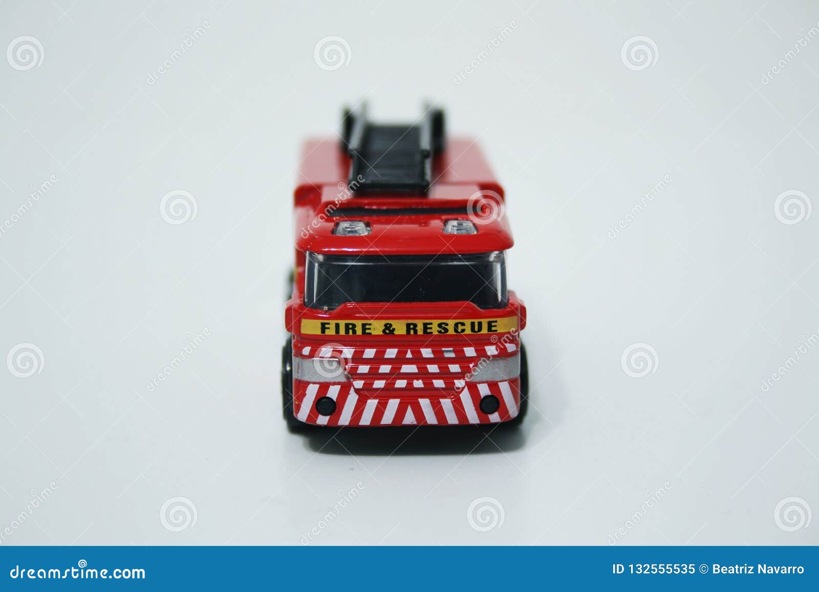 TOY FIREFIGHTER CAR stock image. Image of rescue, fire - 132555535