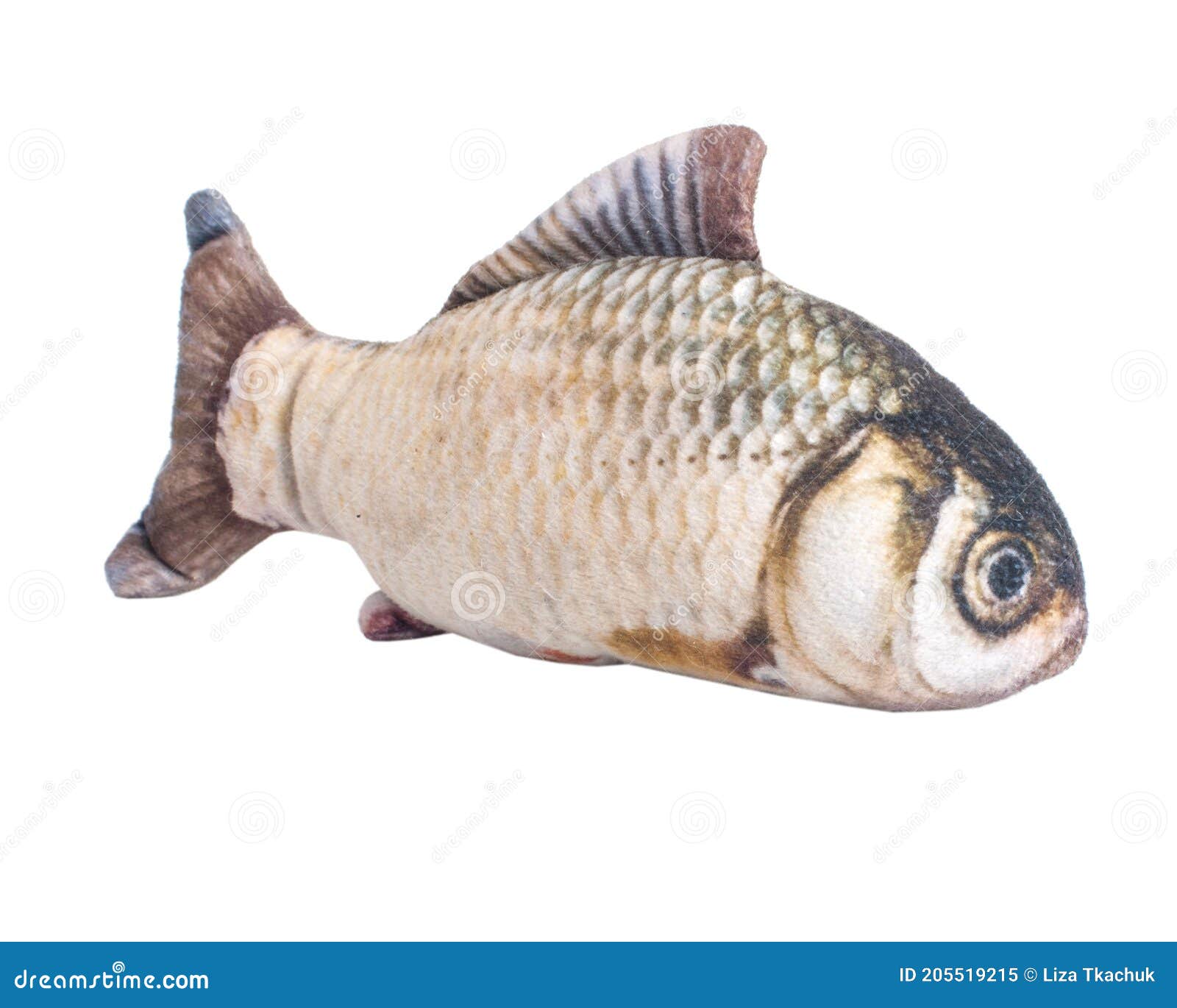 Toy Fish Gray Color Isolated on the White Stock Image - Image of ...