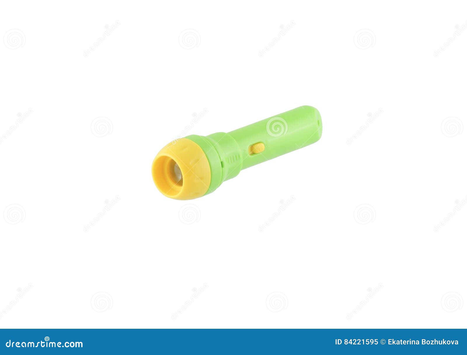 Toy flashlight. Isolated. stock image. Image of mobility - 84221595