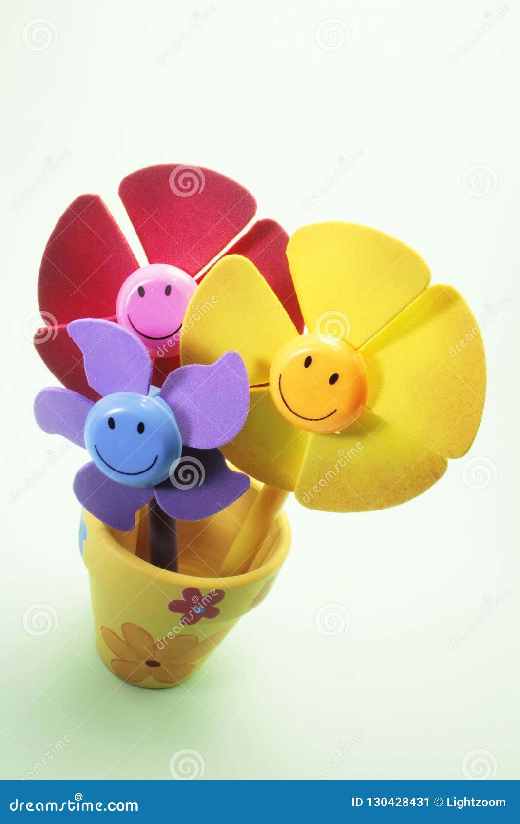 Toy Flowers stock image. Image of spring, color, artificial - 130428431
